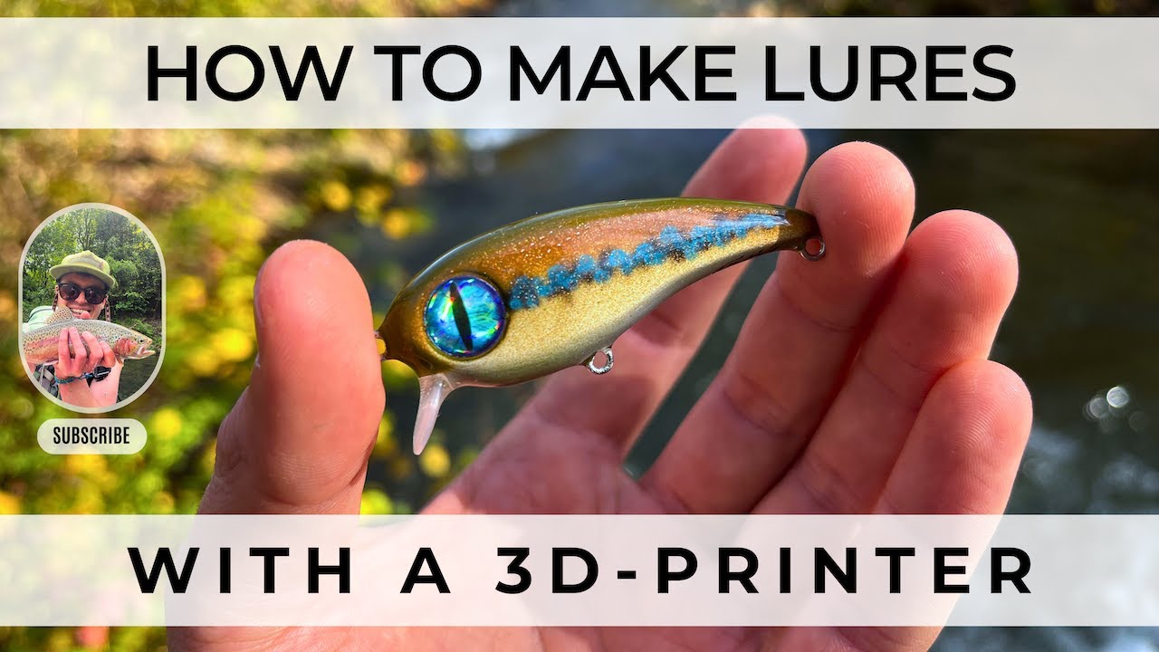 How to make FISHING LURES with a 3D-printer - YouTube