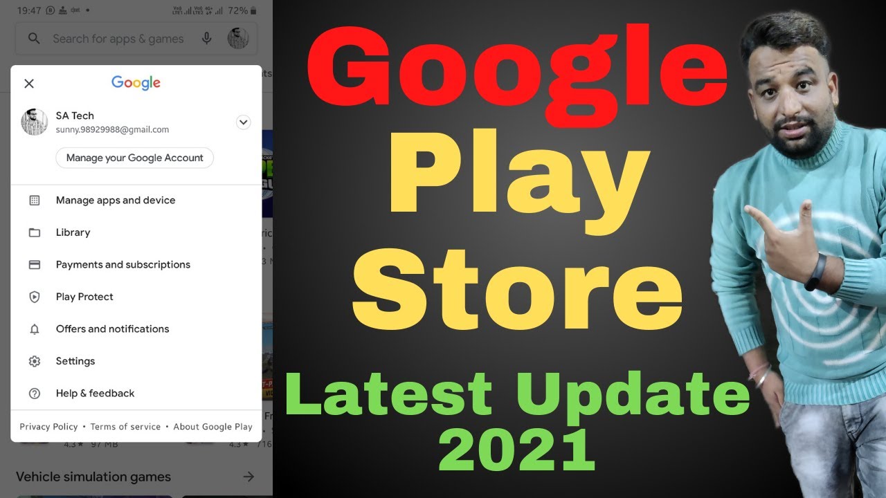 Google Play Store New Latest Update 2021,Google PlayStore Update New ...