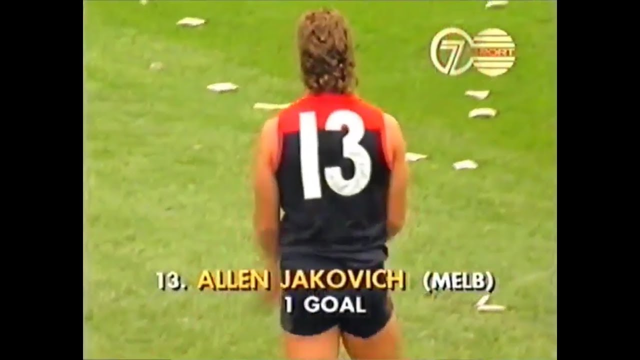 Allen Jakovich 9 goals vs Collingwood 1993 - YouTube