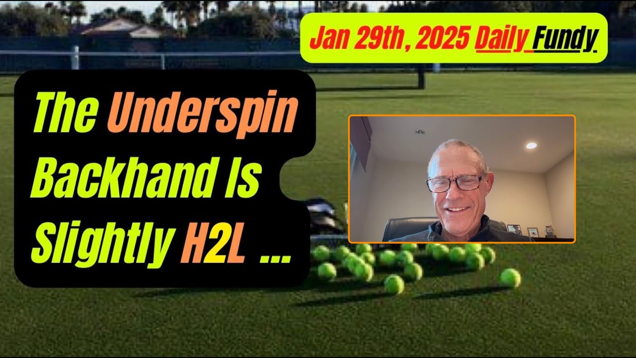 Tennis Fundamentals. 'Fundy' # 29. The Underspin Backhand Swing Path. - YouTube