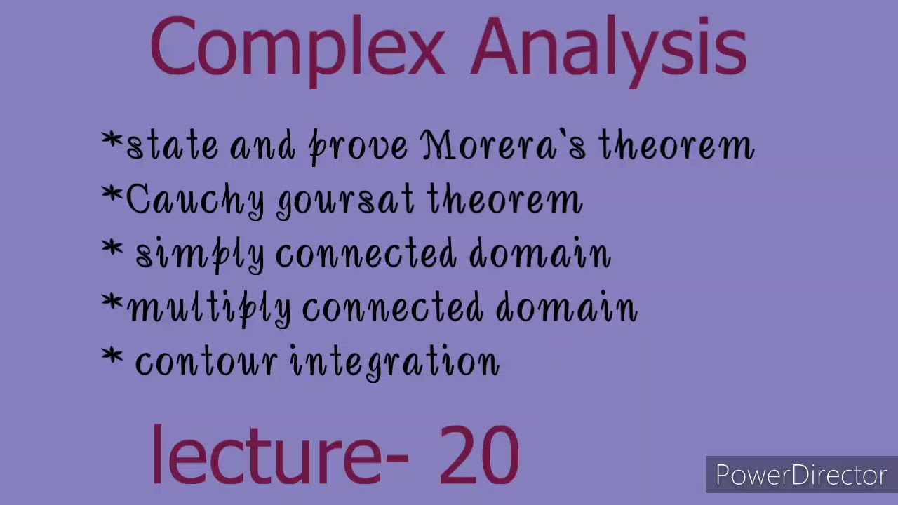 Morera's theorem proof,cauchy gaursat theorem - YouTube