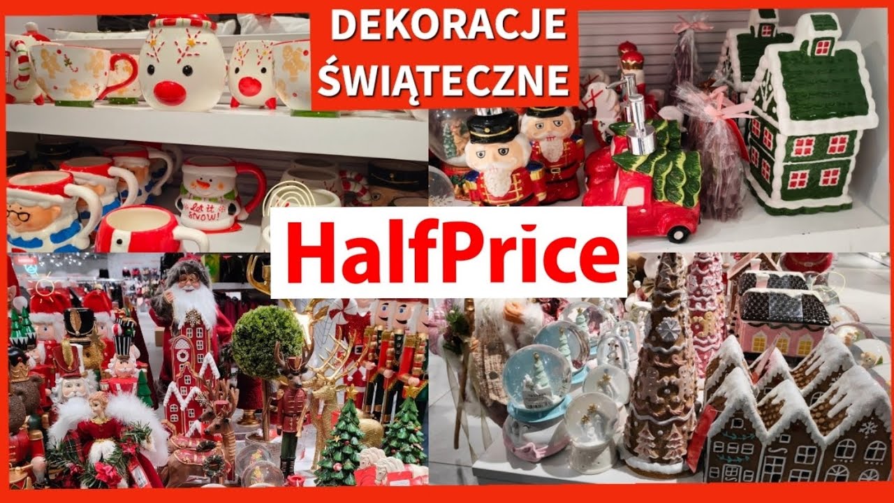 NOWOŚCI w HALF PRICE ‼️🎄 DEKORACJE i OZDOBY ŚWIĄTECZNE na BOŻE ...