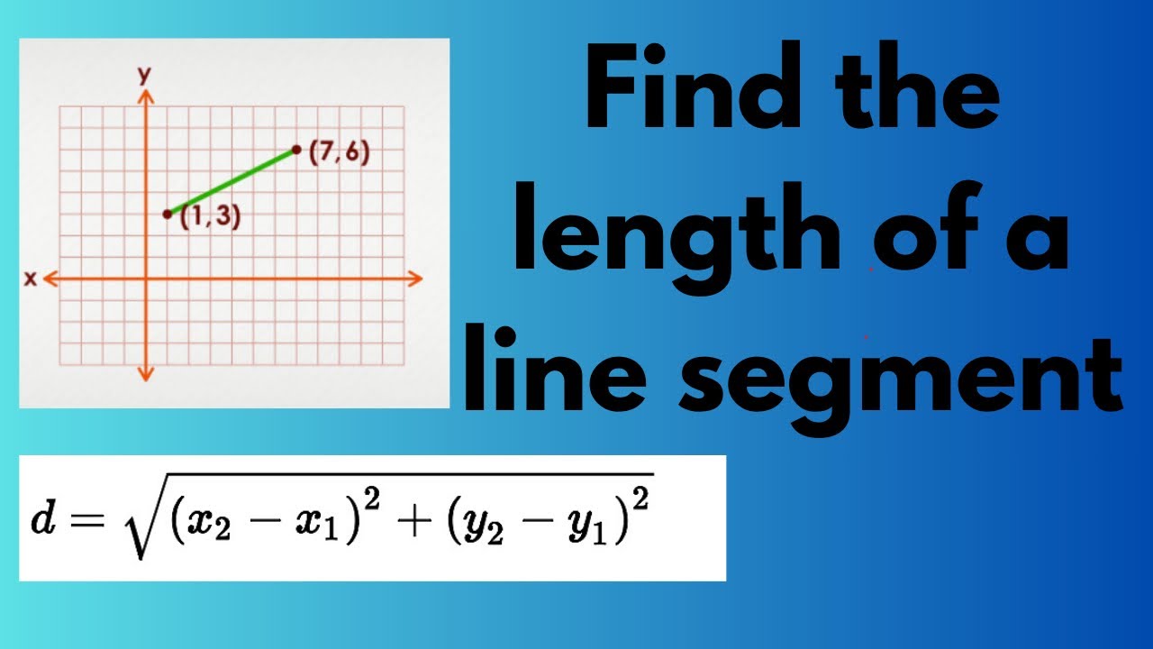 How to find the distance of a line segment - YouTube