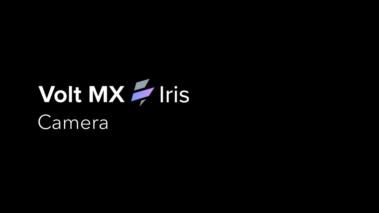 Accessing your mobile device's camera using the Volt MX API - YouTube