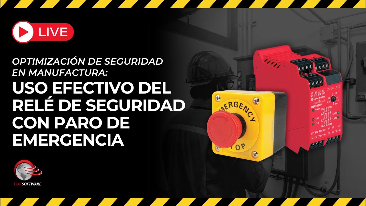 USO EFECTIVO DEL RELÉ DE SEGURIDAD CON PARO DE EMERGENCIA - YouTube