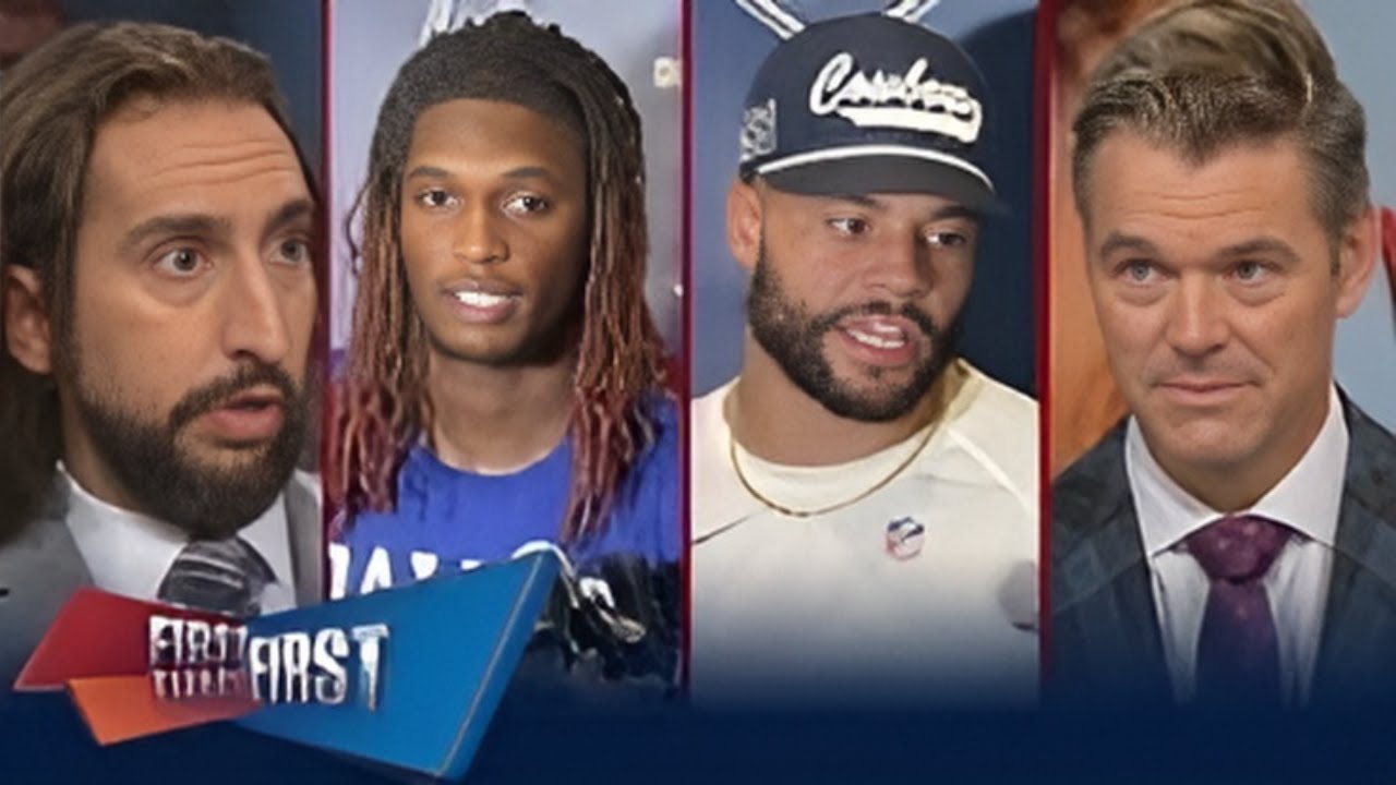 FIRST THINGS FIRST | Nick Wright SLAMS Cowboys & Jerry Jones Over Dak ...