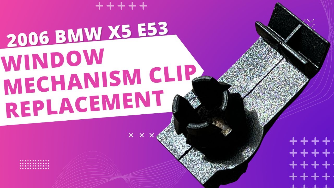 2006 BMW X5 E53 Window Mechanism Plastic Clip Replacement - YouTube