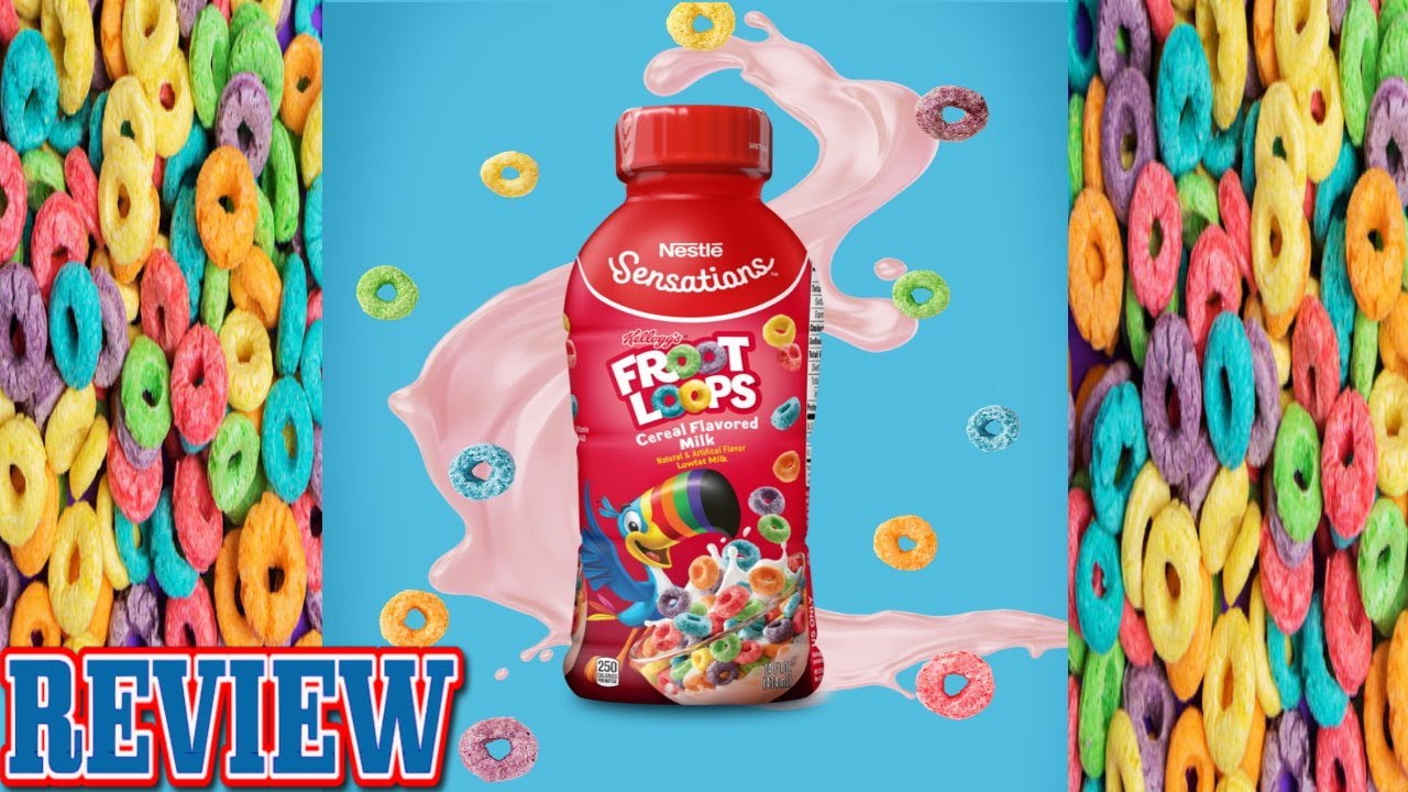 Nestle Sensations Froot Loops Cereal Flavored Milk Review Youtube