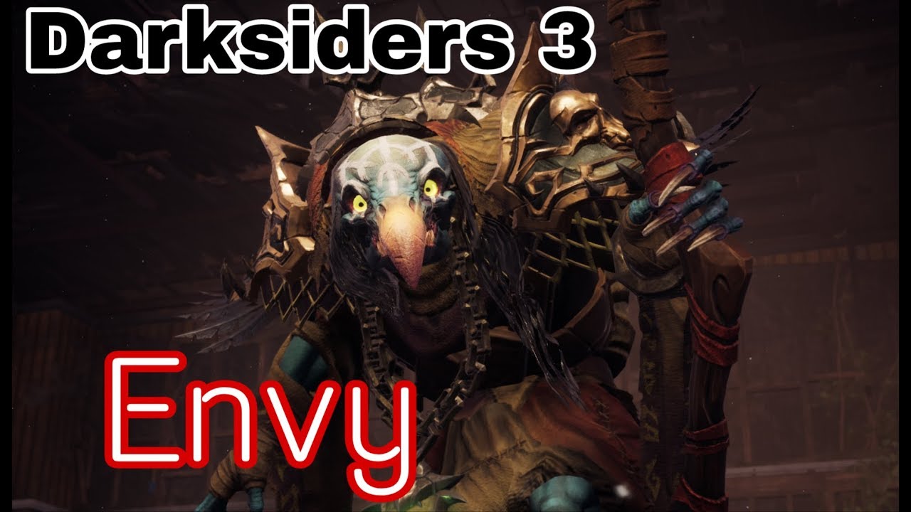 Darksiders 3 - Envy boss fight (Apocalyptic) - YouTube