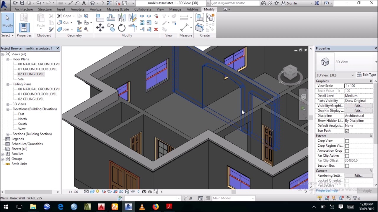 Revit Floor Plan and Roof Graphics - YouTube