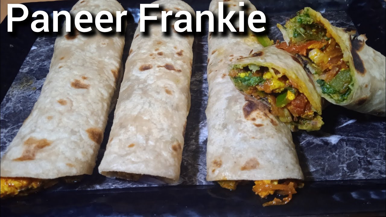 Paneer Frankie | Paneer Roll Recipe | Delicious Vegetarian wrap ...
