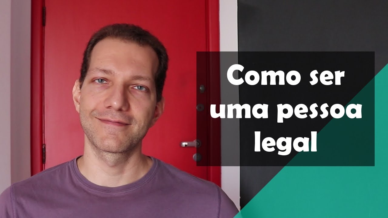 Como ser uma pessoa legal [Nicolau Chaud] - YouTube
