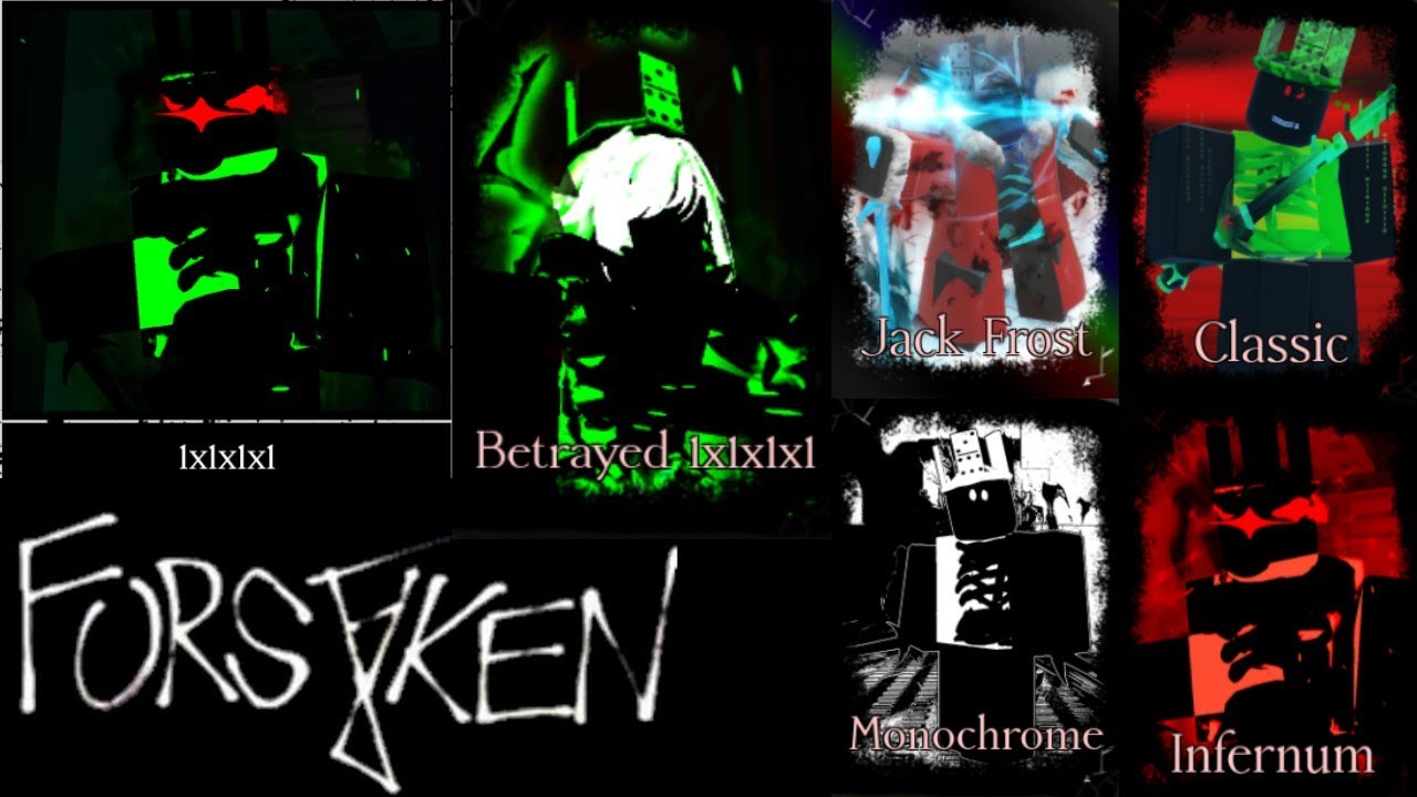 1x1x1x1 Skin Showcase Forsaken YouTube