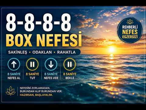 8-8-8-8 Box Nefesi | 8 Saniyelik Rehberli Nefes Egzersizi