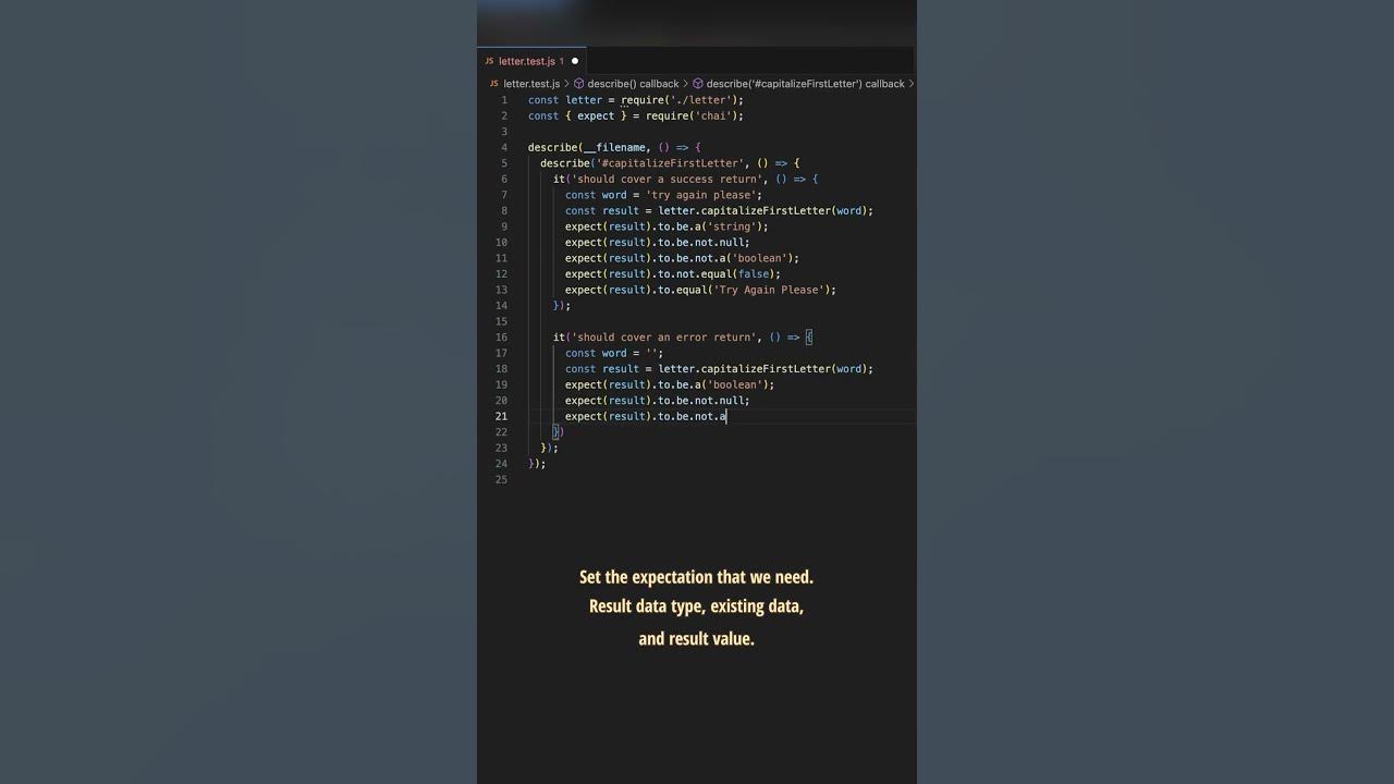 Make A Negative Test Using Mocha In Nodejs Youtube