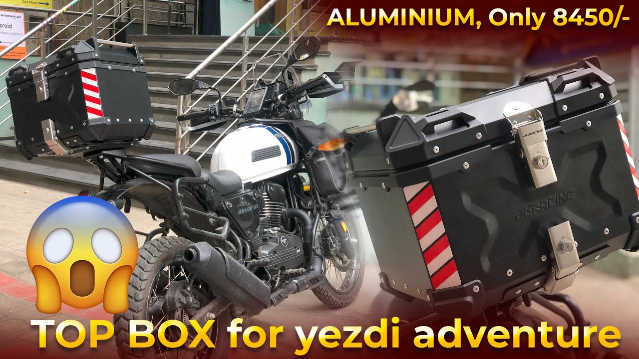 Aluminium Top Box for Yezdi Adventure || ಕನ್ನಡ || JB Racing || - YouTube