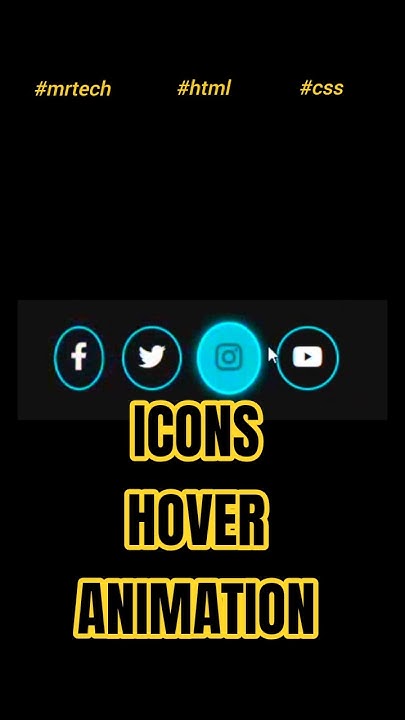 How to Create Social Media Icons Hover Effect using HTML &CSS | CSS Only Animation #coding # ...
