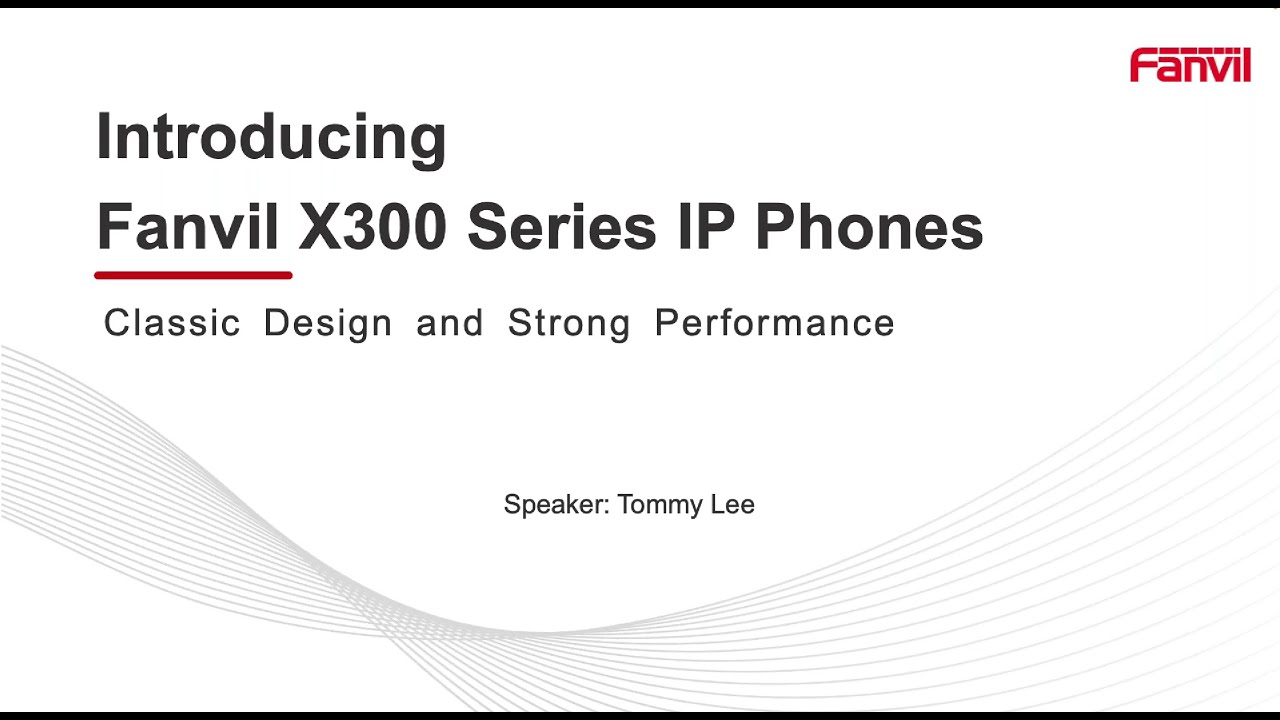 New Arrivals - Fanvil X300 Series IP Phones - YouTube