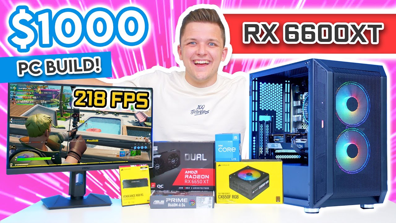 Best $1000 Gaming PC Build 2022! [Full Build Guide w/ Gaming Benchmarks ...
