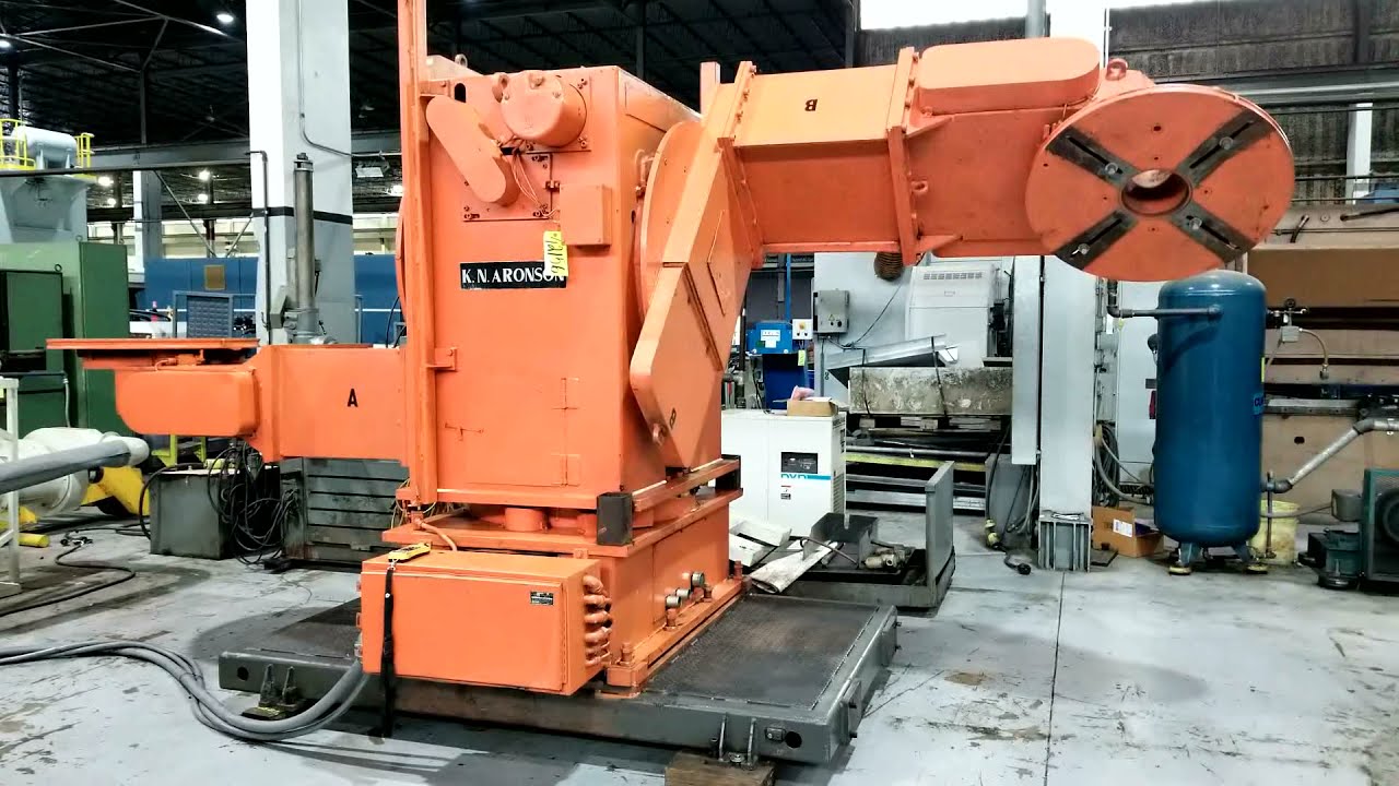 Aronson RDE-RHS10/T342SD Skyhook Welding Positioner - YouTube