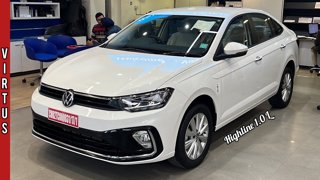 New Volkswagen Virtus 2024 🔥 Highline 1.0L MT @ 13.42L | White Colour | Detailed Walkaround ...