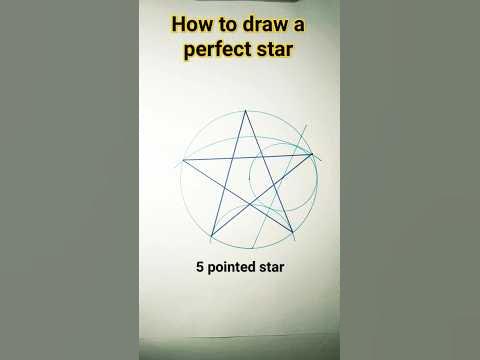 how to draw a perfect star || 5 pointed star#shorts#viral - YouTube