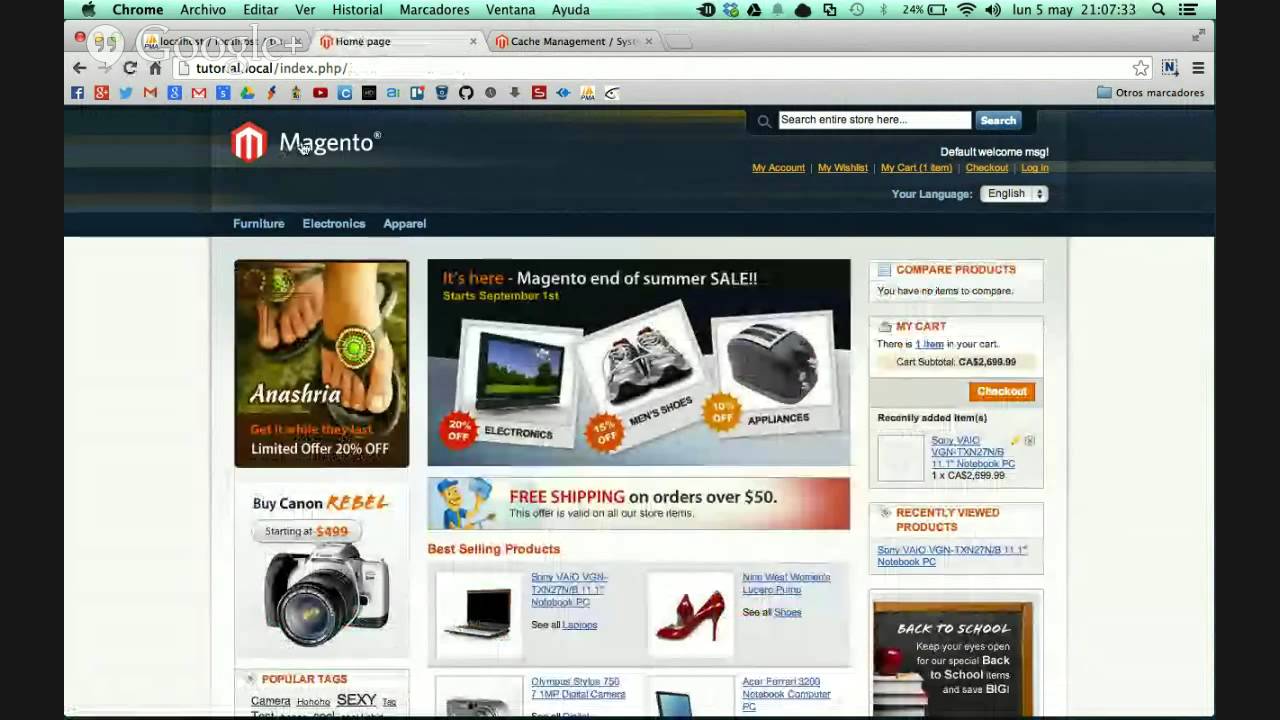Tutorial Magento 18 Youtube