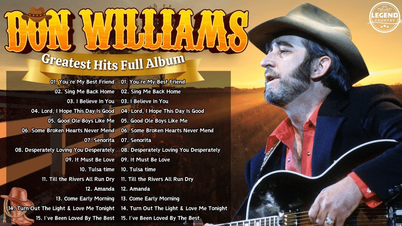 Best Country Songs Of Don Williams - Don Williams Greatest Hits - YouTube