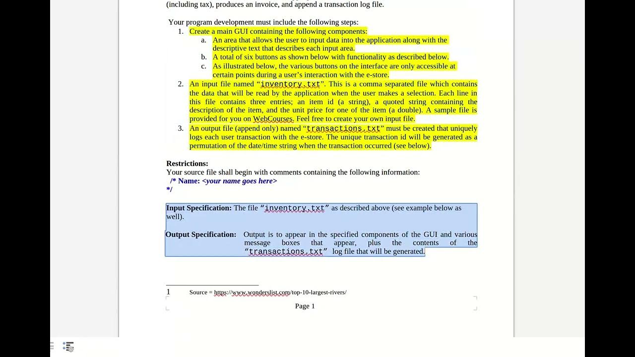 CNT 4714 – Project 1 Solution - YouTube
