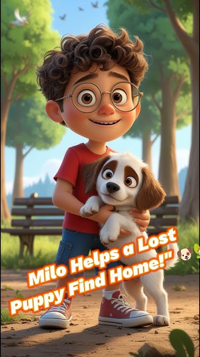 🐶 ️ Milo Helps a Lost Puppy Find Its Owner! 👦 #KindnessMatters #shorts ...
