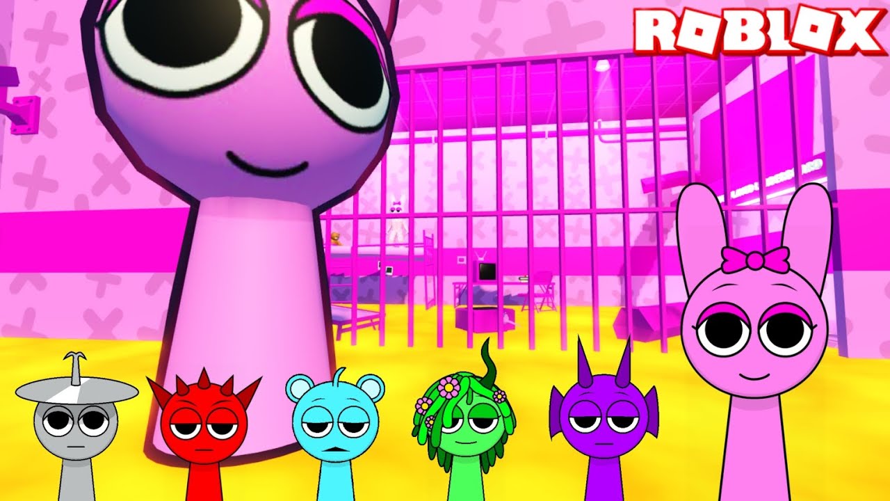 Sprunki Pinki Plays Sprunki Pinki Prison Run Obby in ROBLOX | LAVA MODE ...