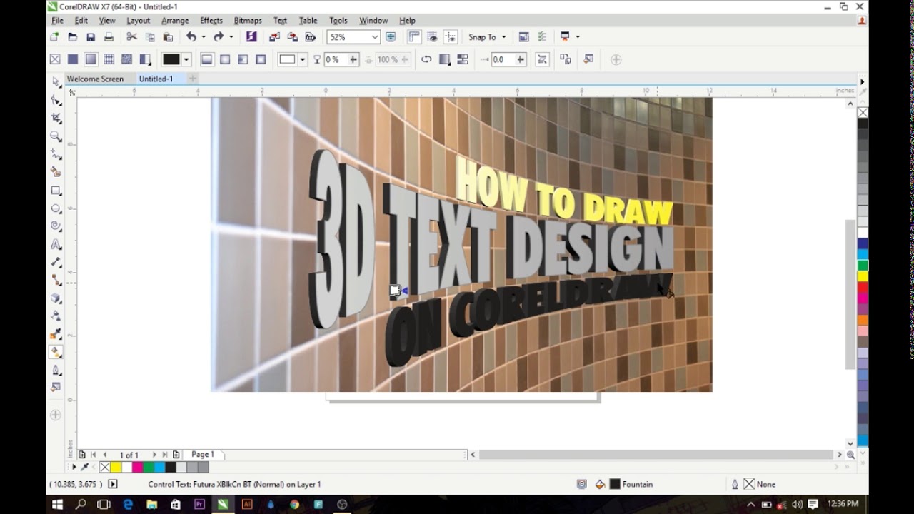 CorelDRAW Tutorial 3D Text Tutorial On Coreldraw PART 2 YouTube CorelDRAW Tutorial 3D Text Tutorial On Coreldraw PART 2 YouTube