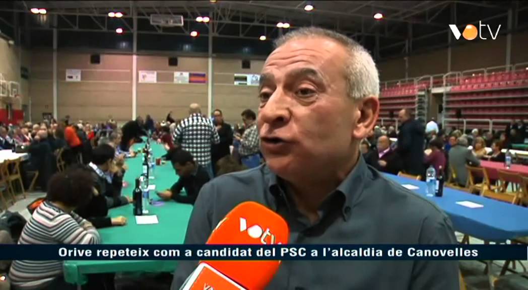 VOTV - Orive repeteix com a candidat del PSC a l'alcaldia de Canovelles - YouTube