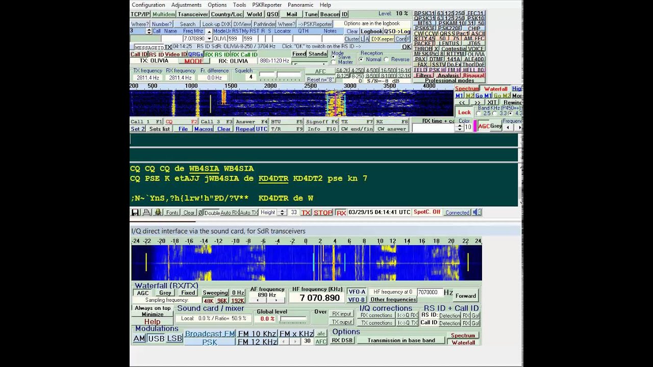 Multipsk with Flex 3000 and Direct/IQ mode - YouTube