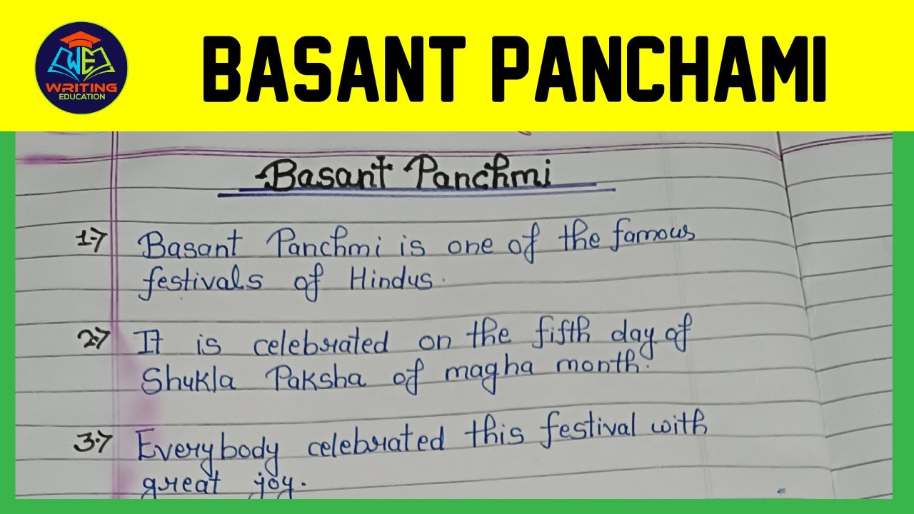 10 Lines Essay on basant panchami | Basant panchami | 10 lines in ...