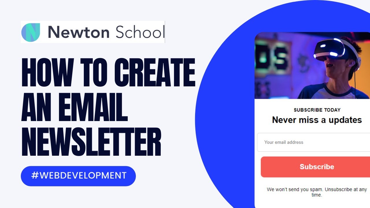 How To Create An Email Newsletter Using Html Css And Js Coding Home 3677