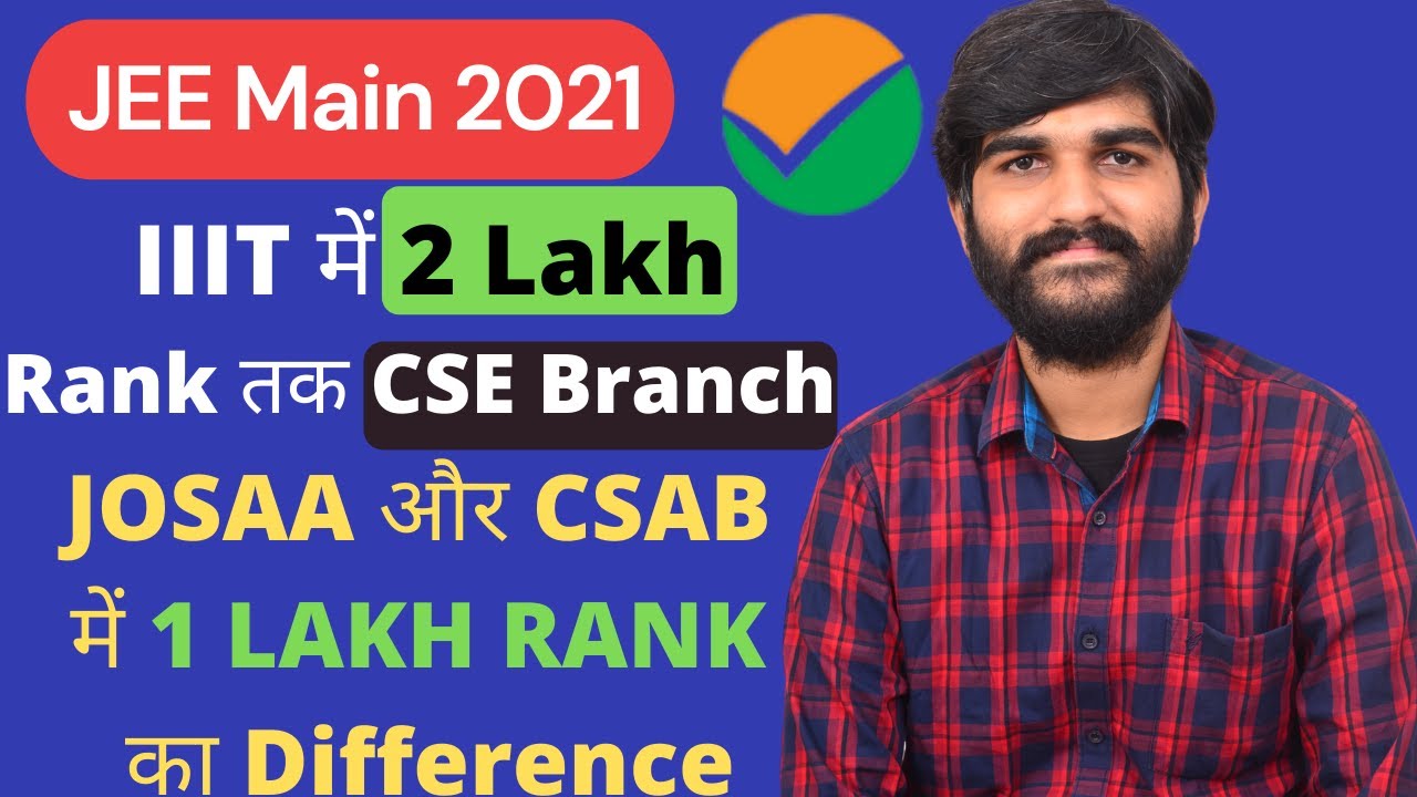 IIIT CSE at 2 Lakh Rank😳, JEE Main 2021 Low Percentile Colleges, Low ...