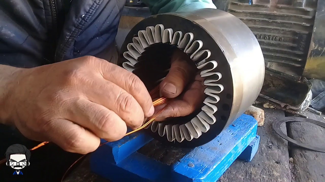Embobinado de motor bifásico (parte 3) - YouTube