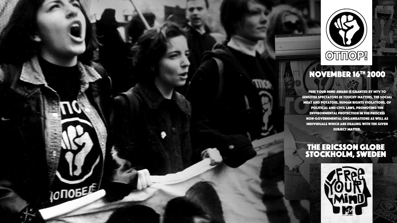 MTV presents OTPOR! with Free Your Mind Award // Stockholm 2000 ...