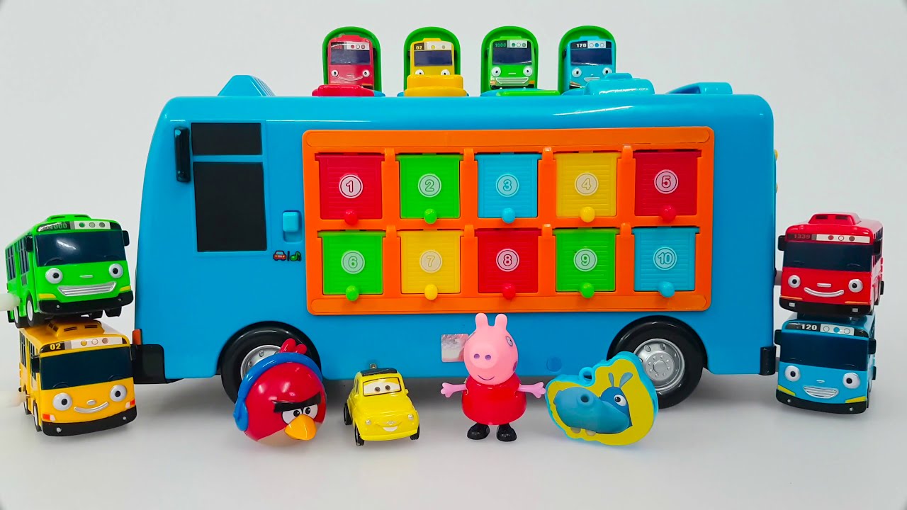 Wheels On The Bus Songs For Children Bus Toys Ambulance Toys Tayo Bus ...