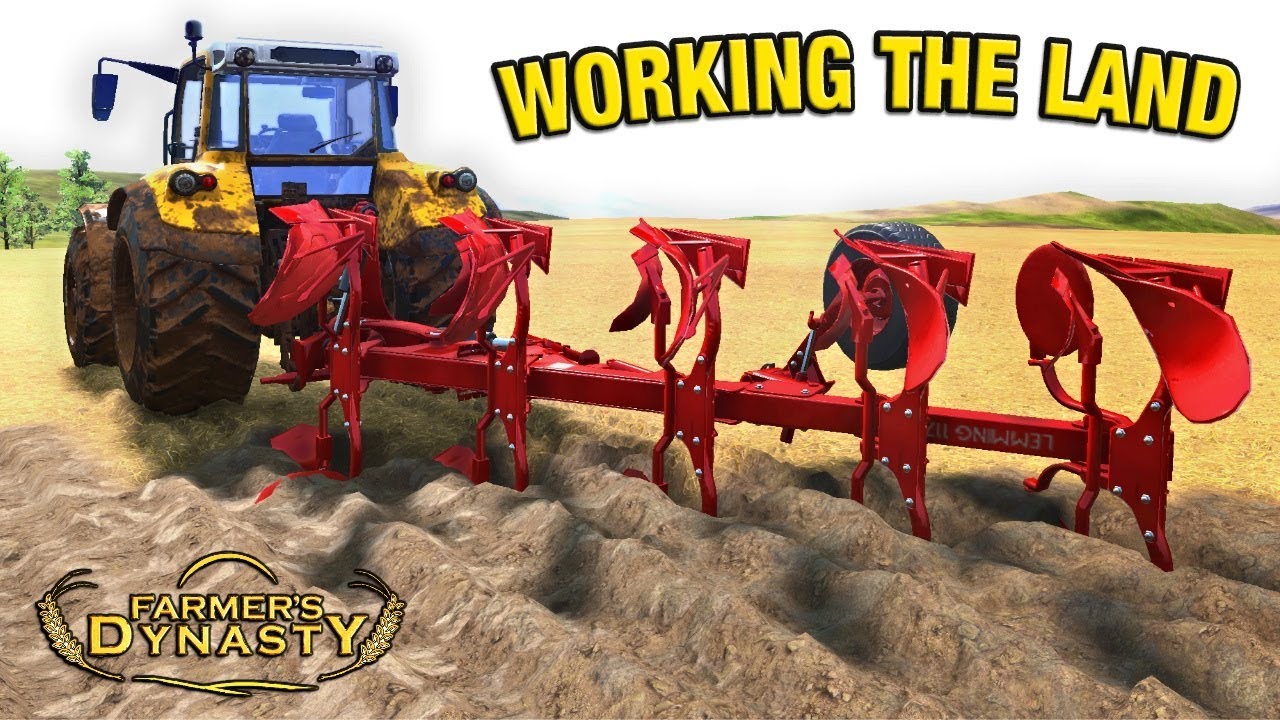 FIRST TIME USING THE BIG PLOUGH | Farmer's Dynasty Episode 33 - YouTube