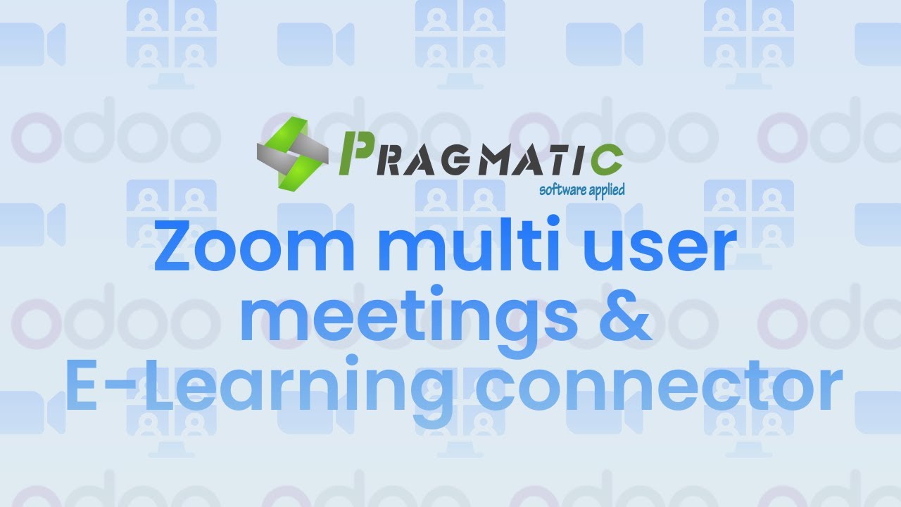 Zoom multi user meetings & E Learning connector App - YouTube