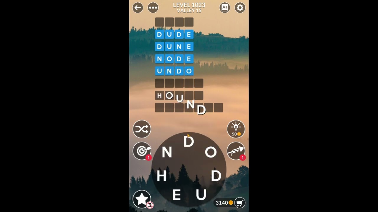Wordscapes Uncrossed Level 1023 Answers - YouTube
