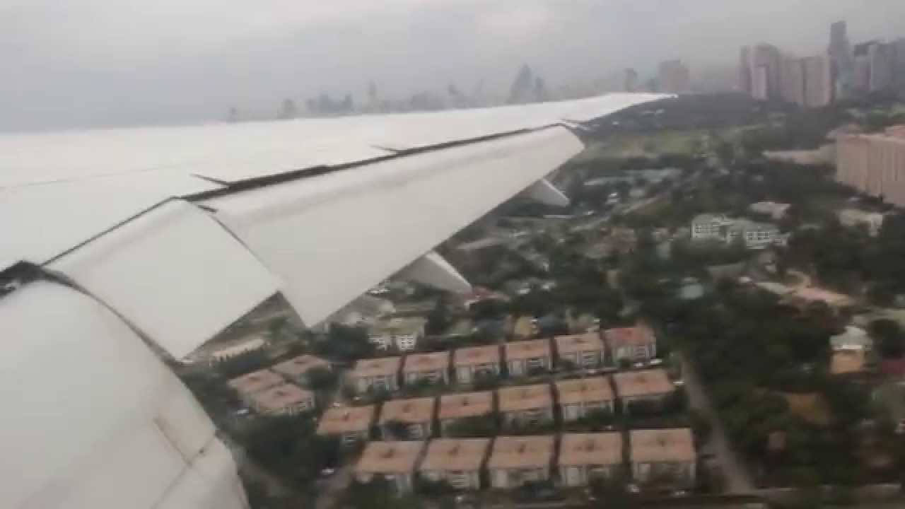 Emirates EK332 Boeing 777-300ER GO AROUND IN MANILA!! Terminal 3 - YouTube