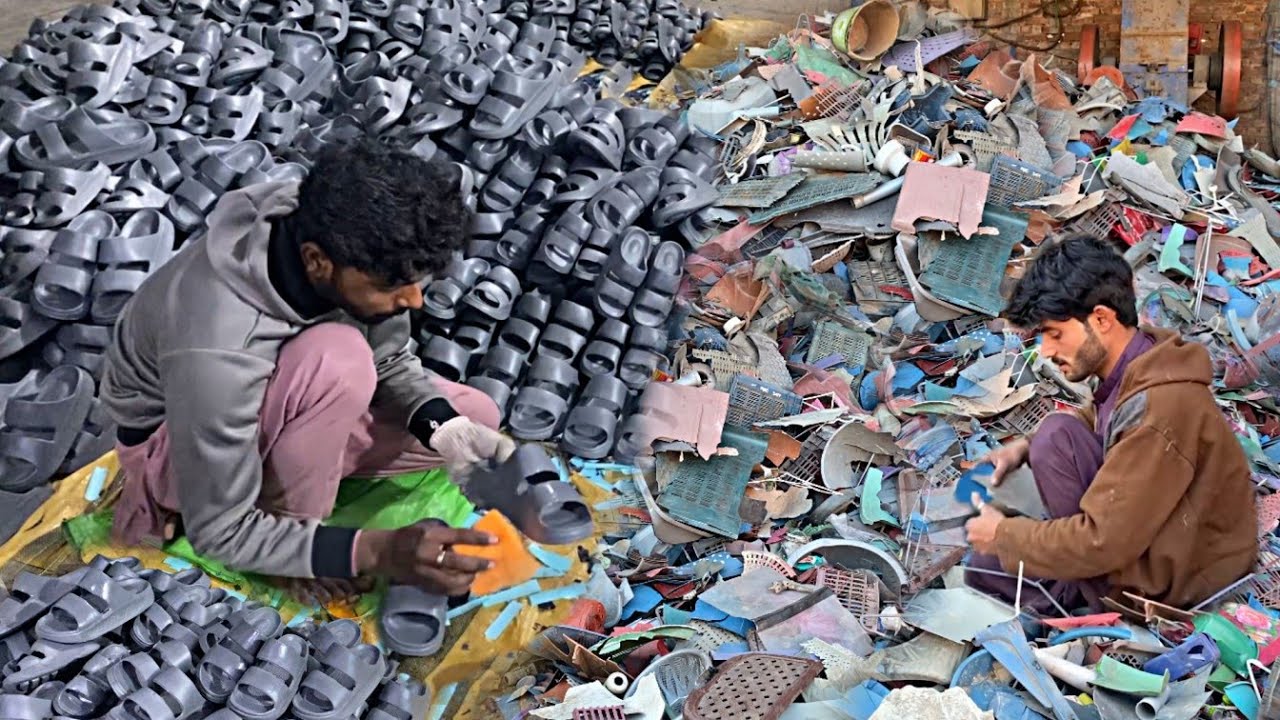 Incredible Factory Process of Recycling Waste Plastic into New Stylish ...