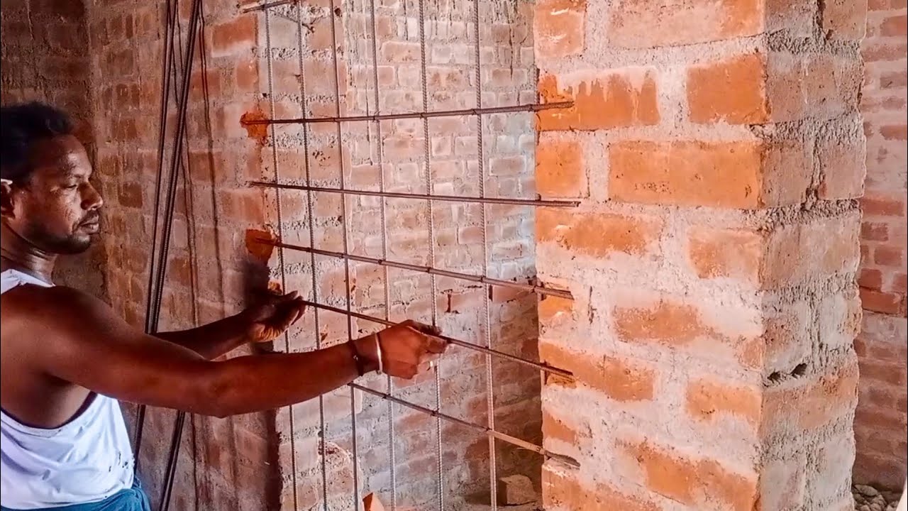 Kitchen cupboard reinforcement and plastering | Sree Hari Constructions ...