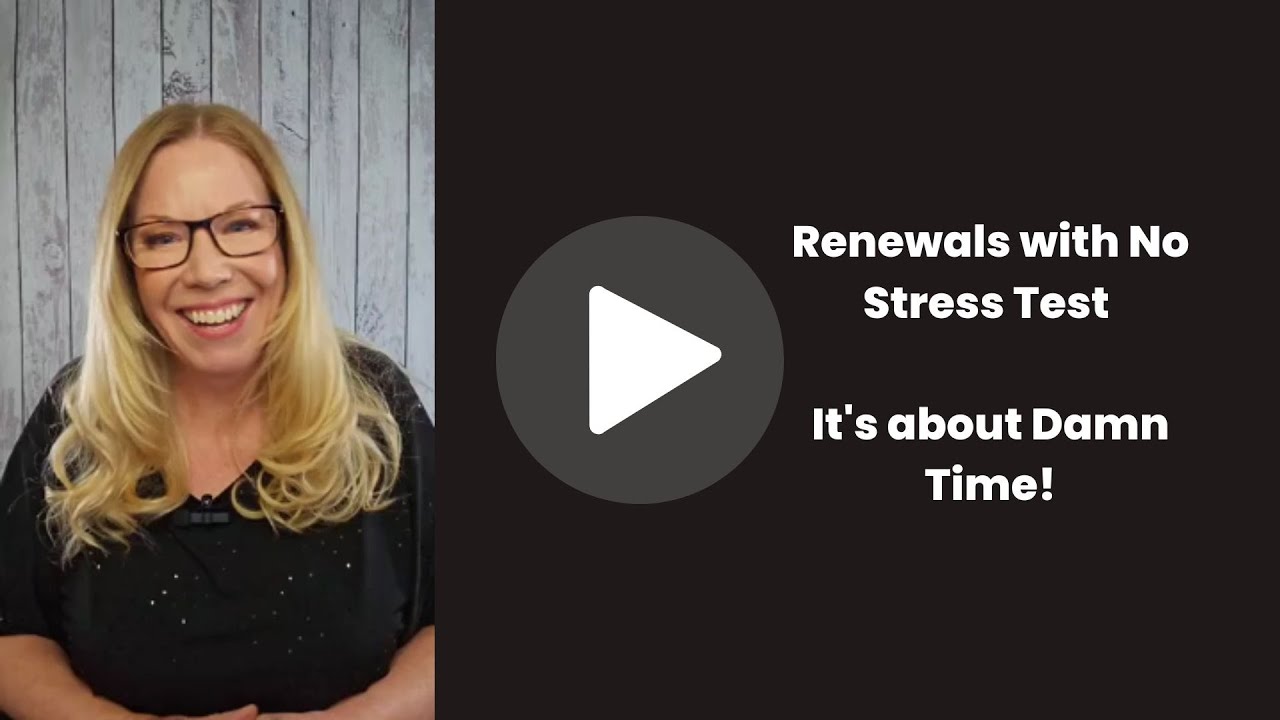 Renewals with No Stress Test - It's about Damn Time! - YouTube