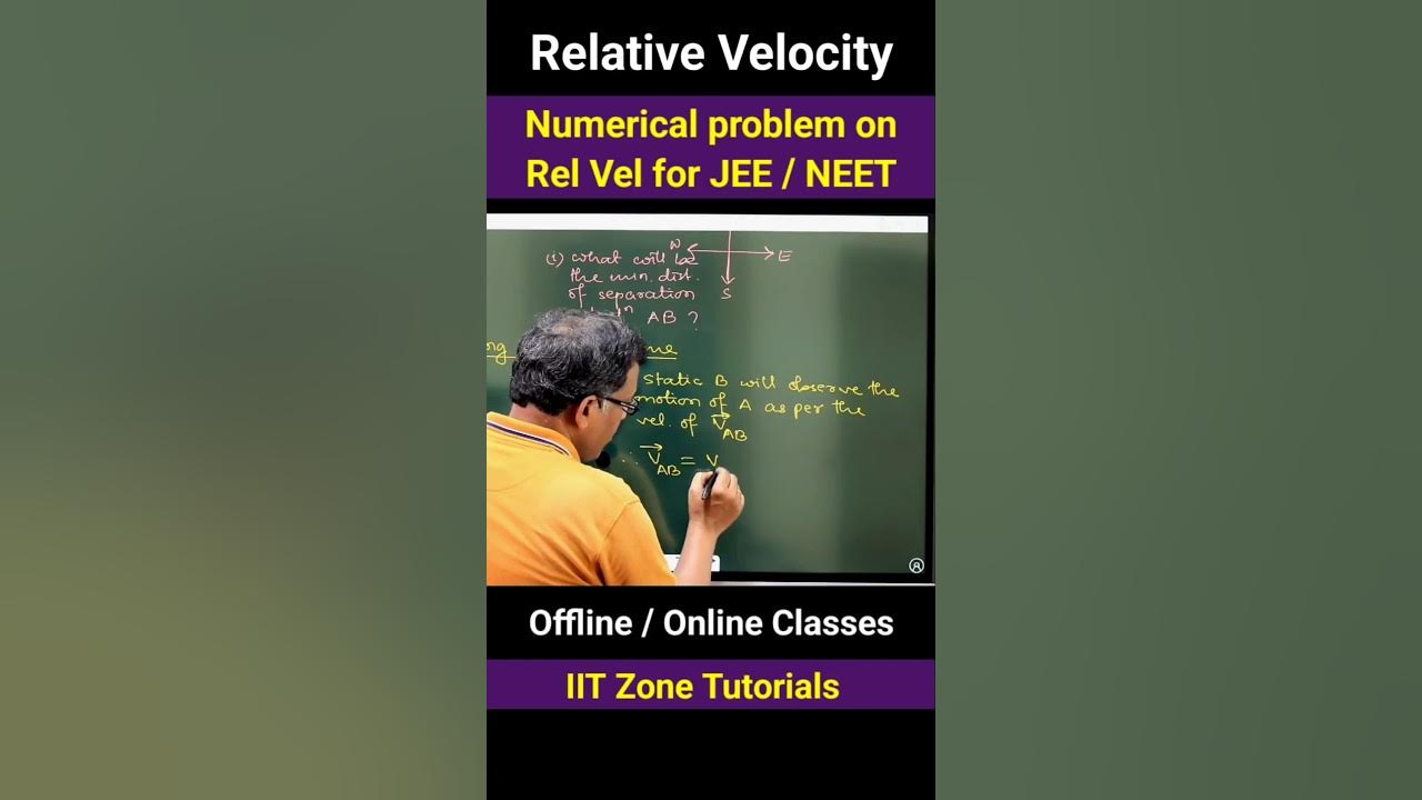 relative velocity..numerical problem JEE/NEET #relativevelocity #neet #jeeproblems #shorts # ...