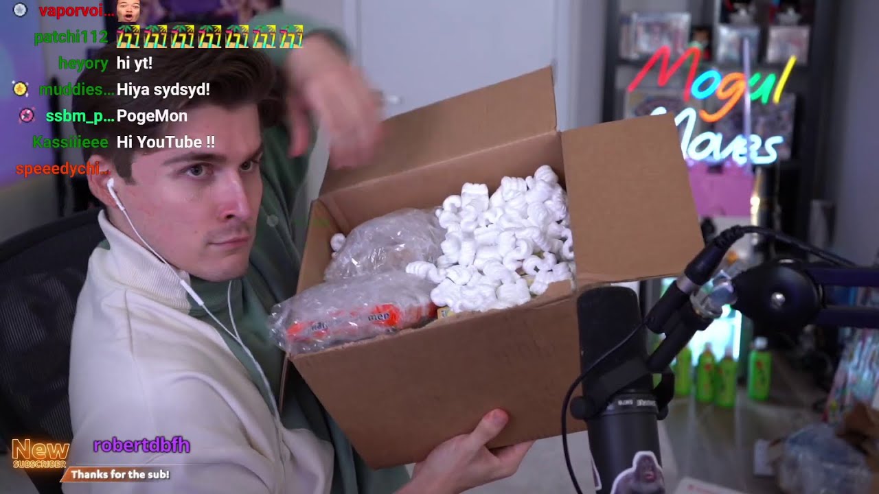 Ludwig opens up a mystery box - YouTube