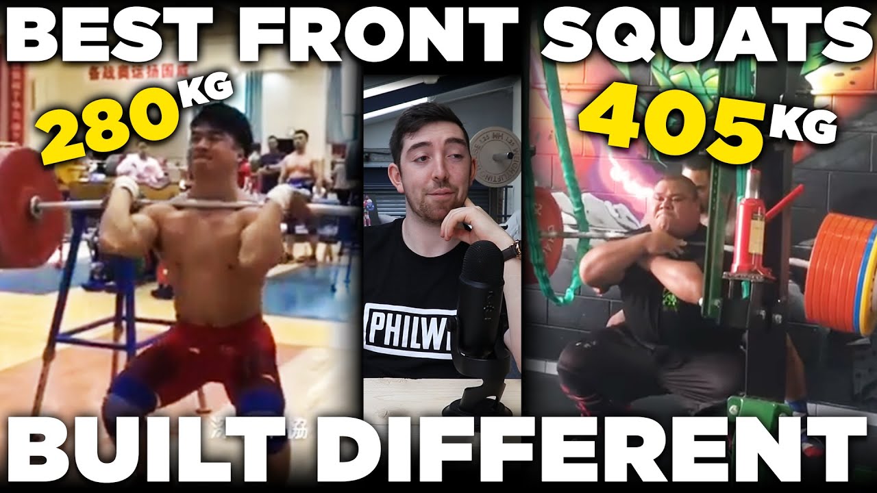 Heaviest FRONT SQUATS Ever | 4 x Body Weight - YouTube